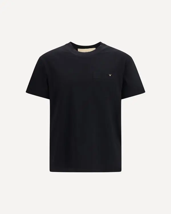 Valentino Garavani Cotton T-hirt With Vgold
