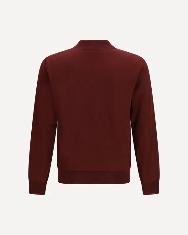Valentino Garavani Wool Polo With Vlogo Ebroidery Ale