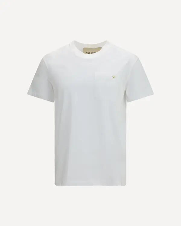 Valentino Garavani Cotton T-shirt With Vgold Ale