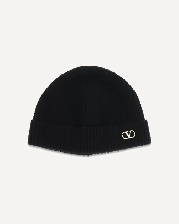 Valentino Garavani Vlogo Cashmere Beanie