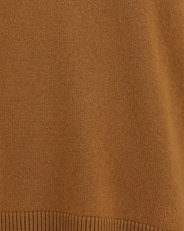 Valentino Garavani Cashmere V-neck Sweater - Brown