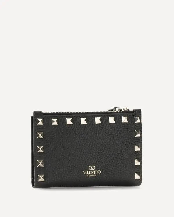 Valentino Garavani Rockstud Zip Card Holder