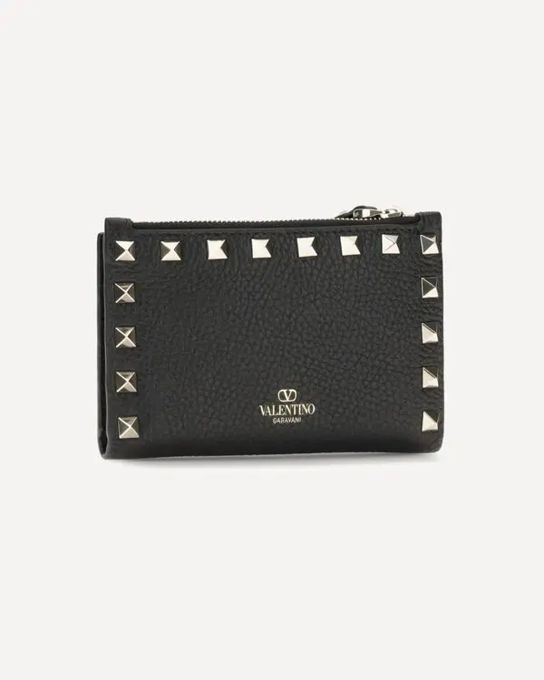 Valentino Garavani Rockstud Zip Card Holder