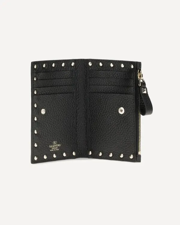 Valentino Garavani Rockstud Zip Card Holder