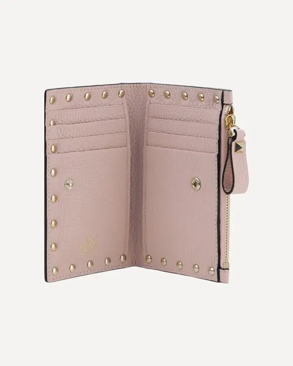 Valentino Garavani Rockstud Zip Card Holder