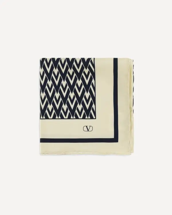 Valentino Garavani Toute La V Silk Scarf