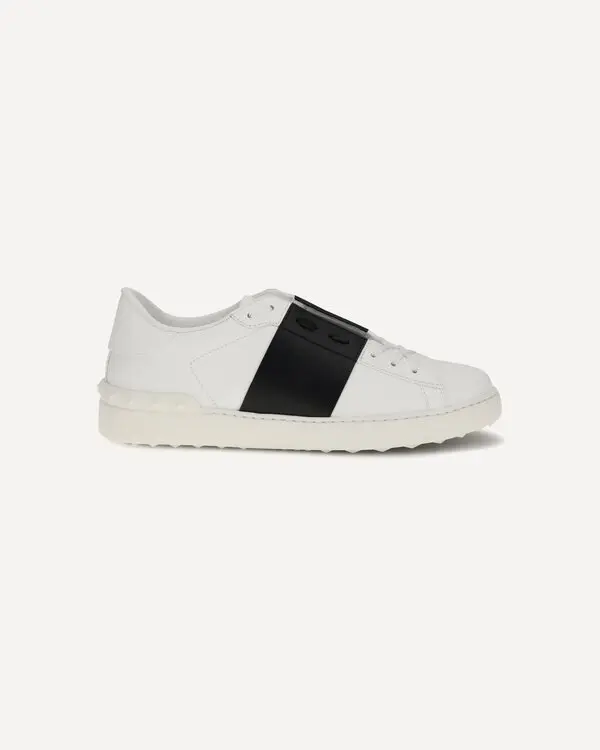 Valentino Garavani Open Sneakers With Studded Heel - White