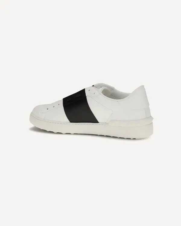 Valentino Garavani Open Sneakers With Studded Heel - White