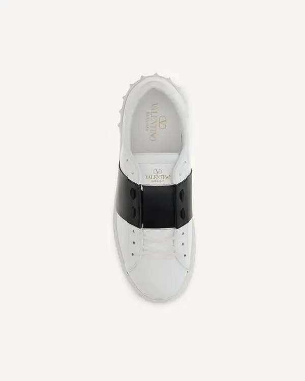 Valentino Garavani Open Sneakers With Studded Heel - White