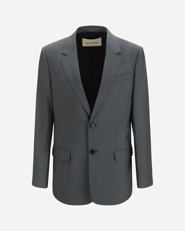 Valentino Garavani Single-breasted Wool And Mohair Jacket