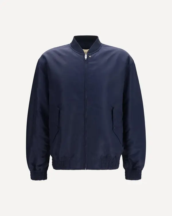 Valentino Garavani Nylon Jacket With Ruffles