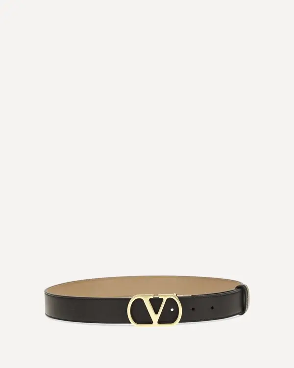 Valentino Garavani Reversible Vlogo Signature Belt - Black