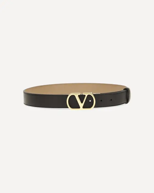 Valentino Garavani Reversible Vlogo Signature Belt - Black
