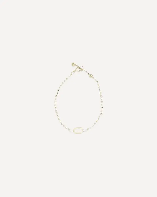 Valentino Garavani Ovalette Bracelet In Etal And Swarovski Crystals Feale - Gold