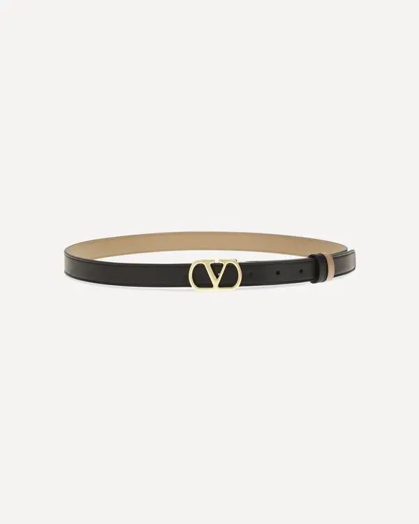 Valentino Garavani Reversible Vlogo Signature Belt - Black