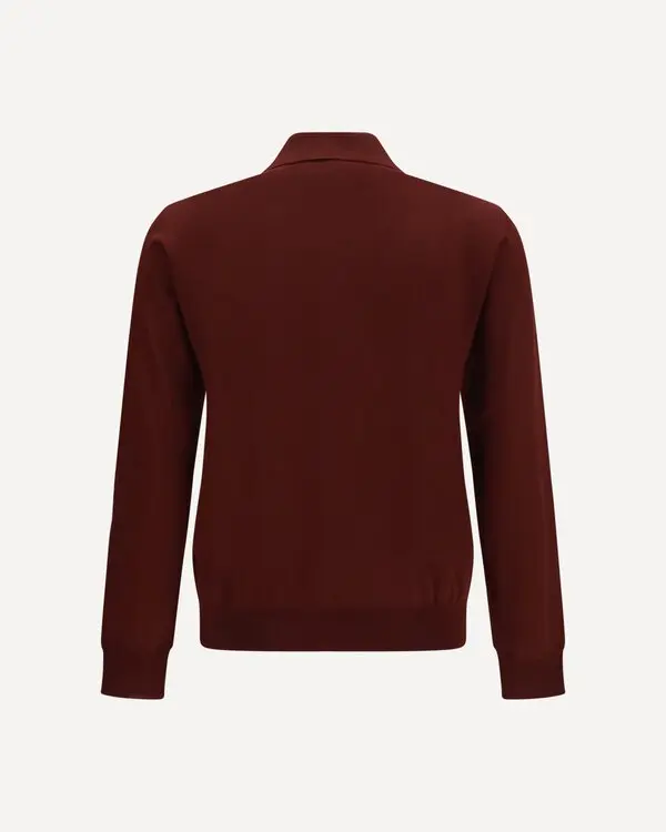 Valentino Garavani Long-sleeve Wool Polo With Vlogo