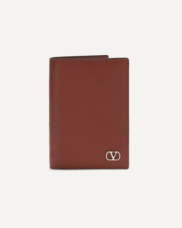 Valentino Garavani Vlogo Signature Card Holder - Red
