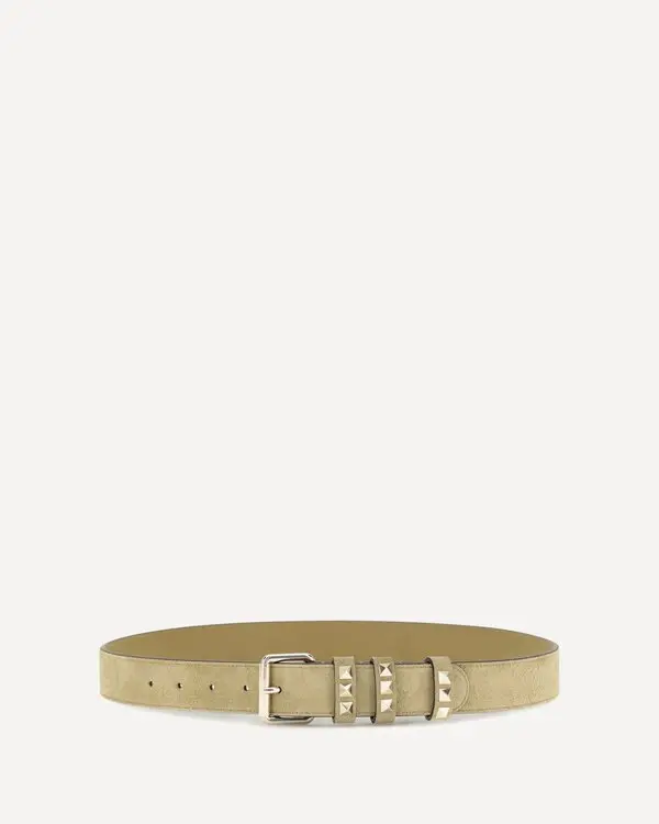 Valentino Garavani Rockstud Suede Belt