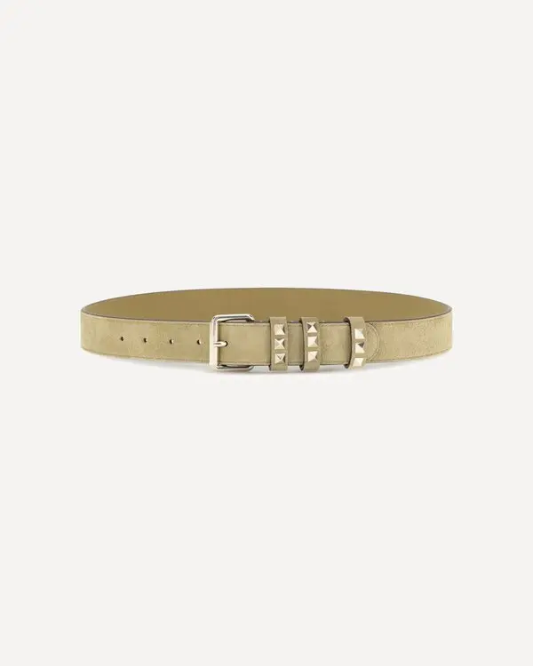 Valentino Garavani Rockstud Suede Belt