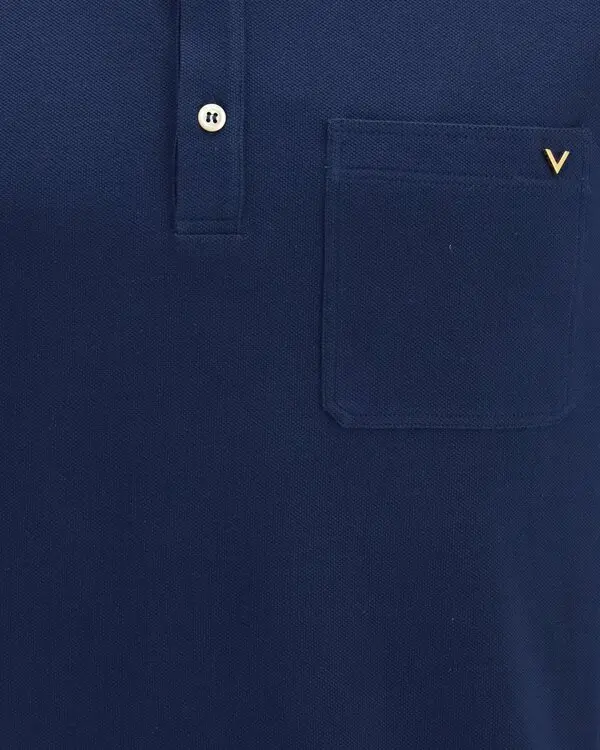 Valentino Garavani Cotton Piqué Polo With Vlogo