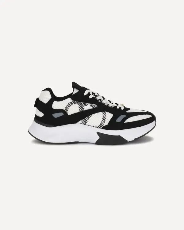 Valentino Garavani Demivee Mesh And Suede Sneakers - Multicolour