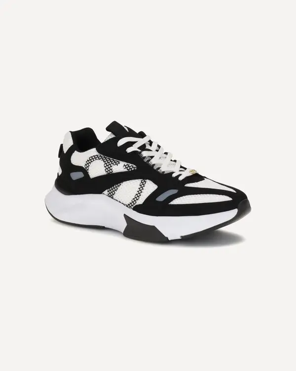 Valentino Garavani Demivee Mesh And Suede Sneakers - Multicolour
