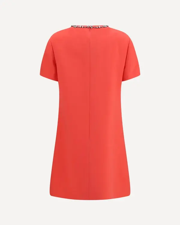 Valentino Garavani Embellished Crew-neck Dress