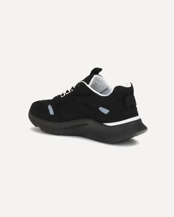 Valentino Garavani Demivee Mesh And Suede Low Top Sneakers - Black