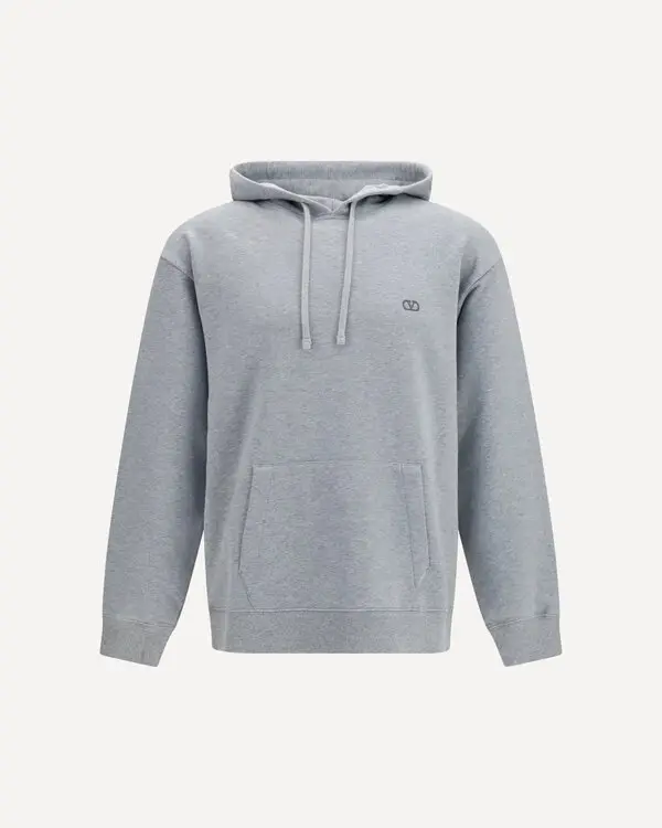 Valentino Garavani Vlogo Ignature Hoodie - Grey