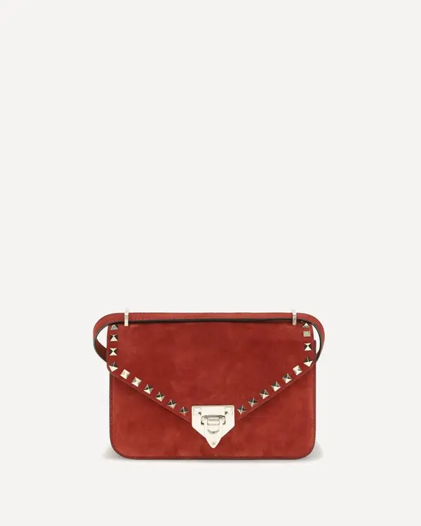 Valentino Garavani Rockstud Mini Suede Shoulder Bag