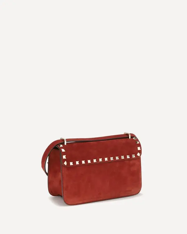Valentino Garavani Rockstud Mini Suede Shoulder Bag