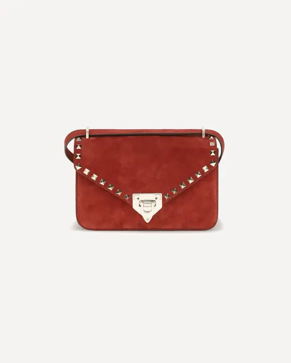 Valentino Garavani Rockstud Mini Suede Shoulder Bag