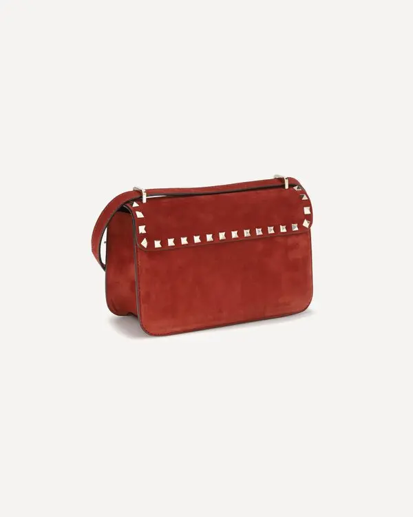 Valentino Garavani Rockstud Mini Suede Shoulder Bag