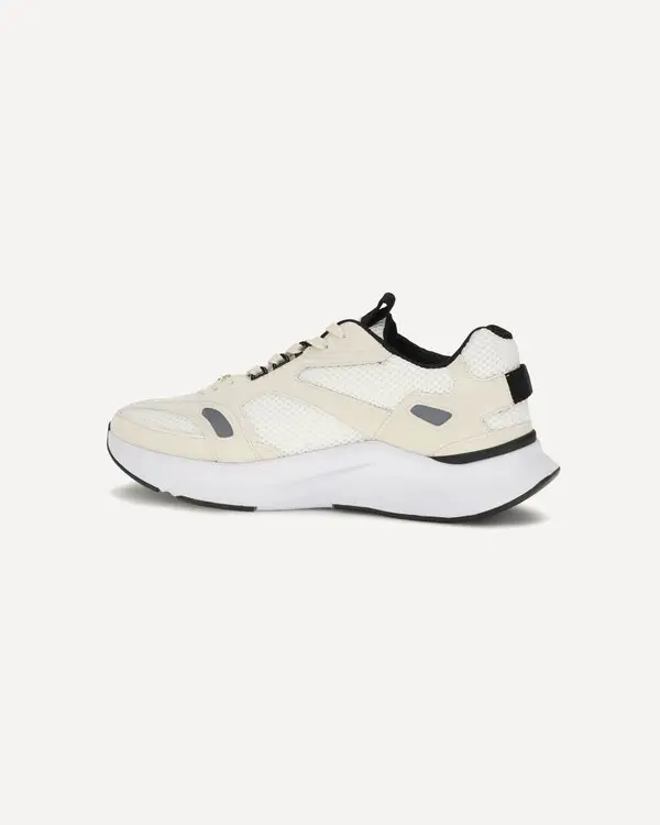 Valentino Garavani Demivee Mesh And Suede Sneakers - White