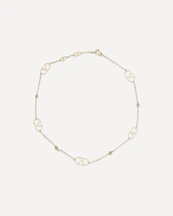 Valentino Garavani Vlogo Signature Chain Necklace - Gold