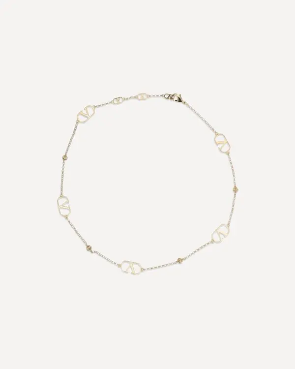 Valentino Garavani Vlogo Signature Chain Necklace