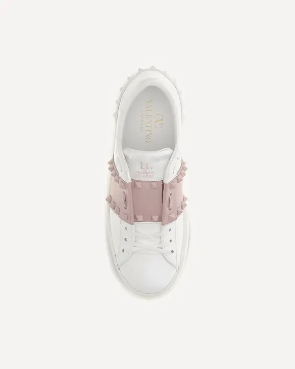 Valentino Garavani Open Rockstud Sneakers - White