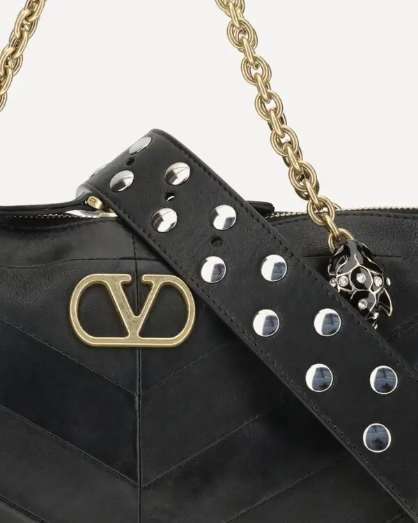 Valentino Garavani Panthea Chevron Medium Shoulder Bag