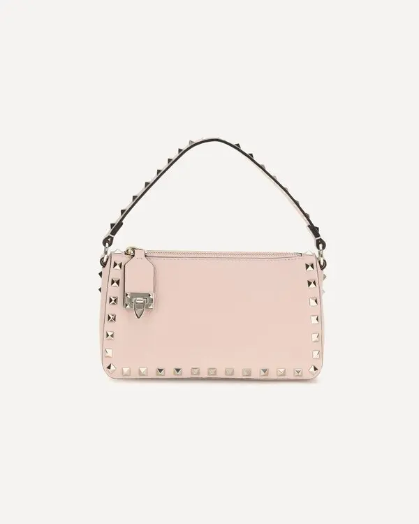 Valentino Garavani Rockstud Leather Shoulder Bag - Pink