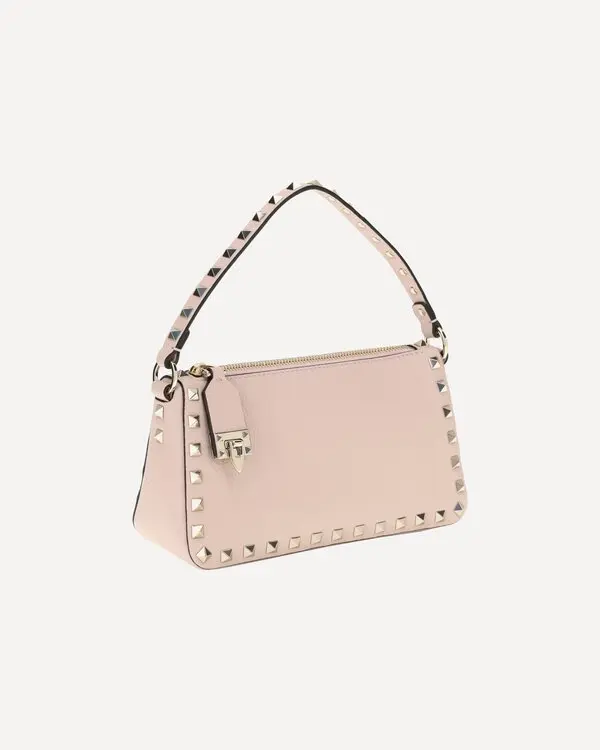 Valentino Garavani Rockstud Leather Shoulder Bag - Pink