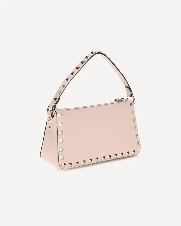 Valentino Garavani Rockstud Leather Shoulder Bag - Pink