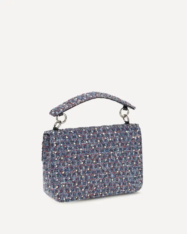 Valentino Garavani Rockstud Spike Tweed Handbag