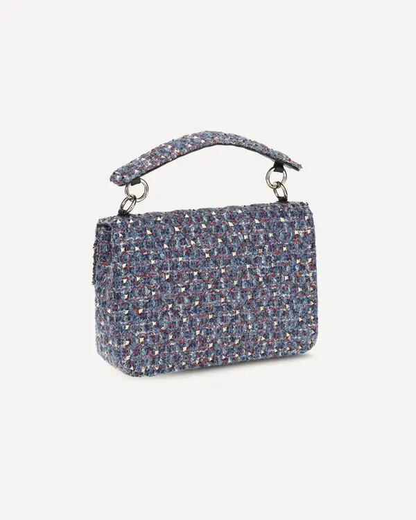 Valentino Garavani Rockstud Spike Tweed Handbag