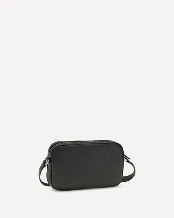 Valentino Garavani Grained Leather Crossbody Bag With Zip