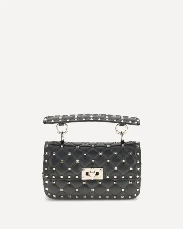Valentino Garavani Rockstud Spike Mini Top Handle Bag In Nappa