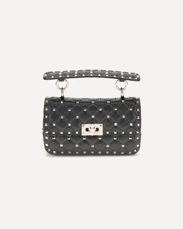 Valentino Garavani Rockstud Spike Mini Top Handle Bag In Nappa