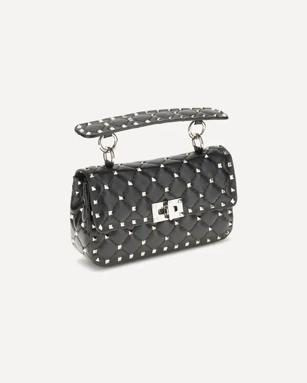 Valentino Garavani Rockstud Spike Mini Top Handle Bag In Nappa