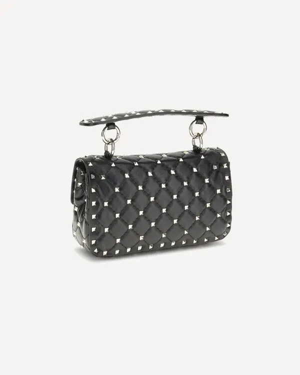 Valentino Garavani Rockstud Spike Mini Top Handle Bag In Nappa