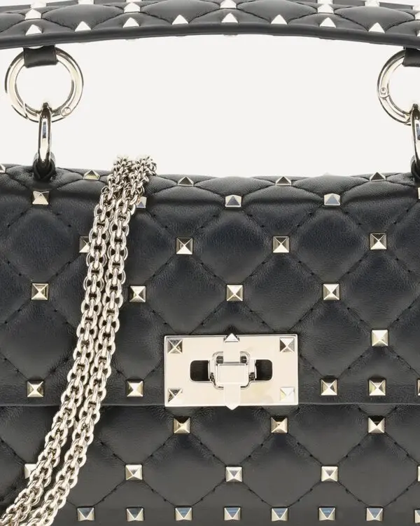 Valentino Garavani Rockstud Spike Mini Top Handle Bag In Nappa