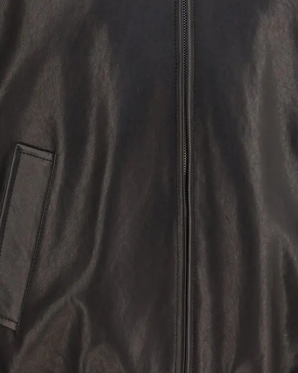 Valentino Garavani Leather Zip Jacket - Black